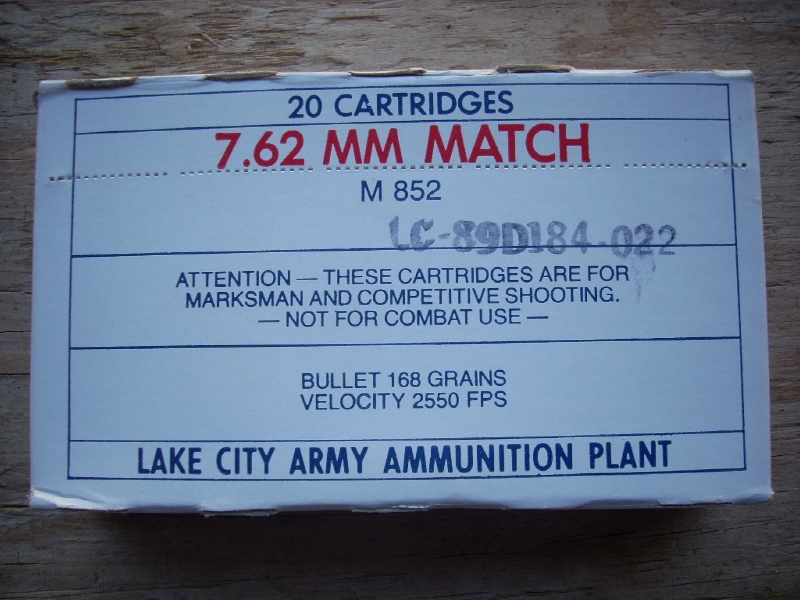 Us White Box Match M14 M-14 7.62 Nato M852 Ammo For Sale at GunAuction ...