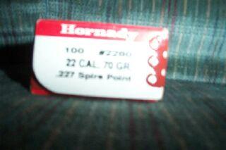 Hornady 22 Cal 70gr .227 Cal. Bullets For Sale at GunAuction.com - 9586771