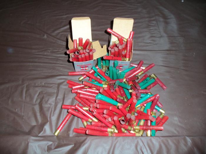 195 ASSORTED 410 GA EMPTY SHELLS HULLS