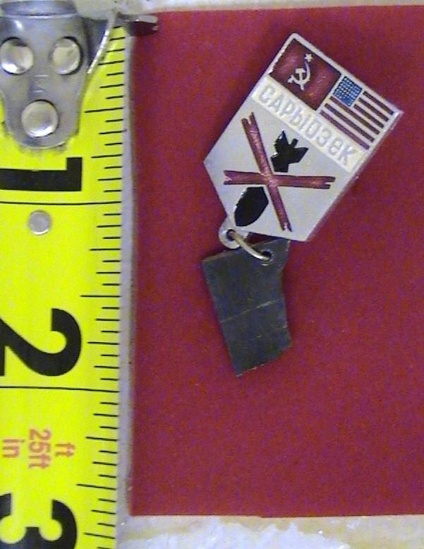 Saryozek Commemorative Ss-20 Icbm Missile Pin Sov For Sale at ...