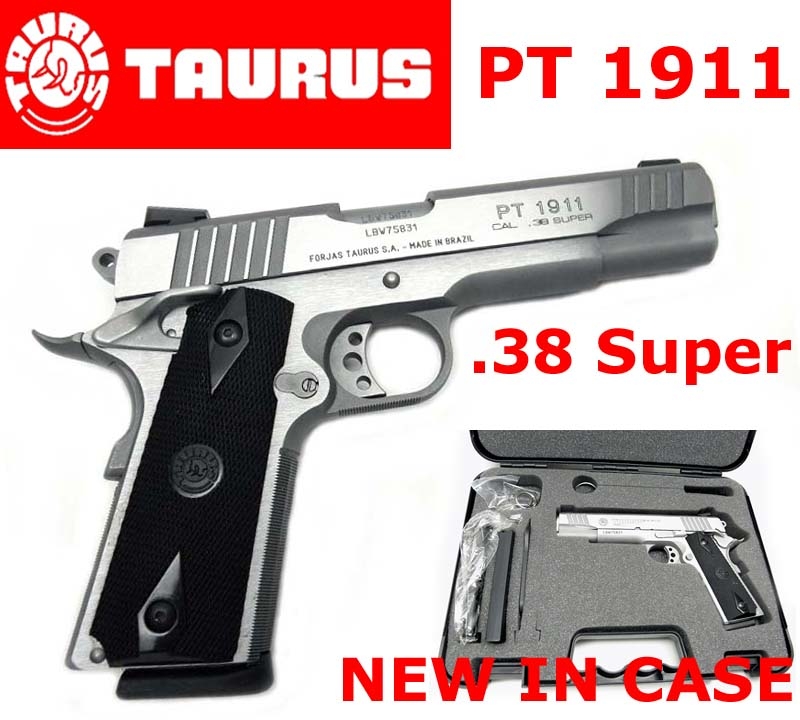 Taurus 1911 .38 Super Cal Stainless New In Case Lk... For Sale at ...