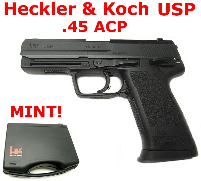 Heckler & Koch Usp Model .45 Acp In Mint Condition Lk & Bid For Sale at ...