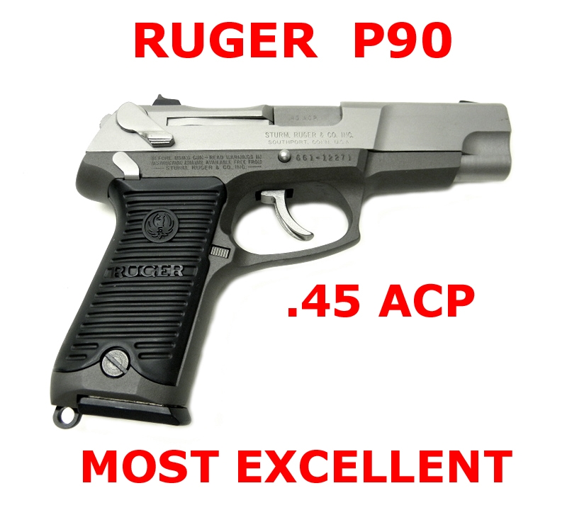 Ruger Model P90 .45acp Solid & Reliable Excellent Lk For Sale at ...