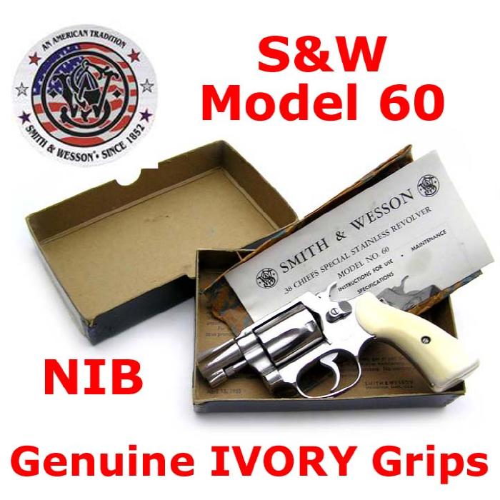 Smith & Wesson S&W Model 60 .38spl. Ivory Grips New In Box... For Sale ...
