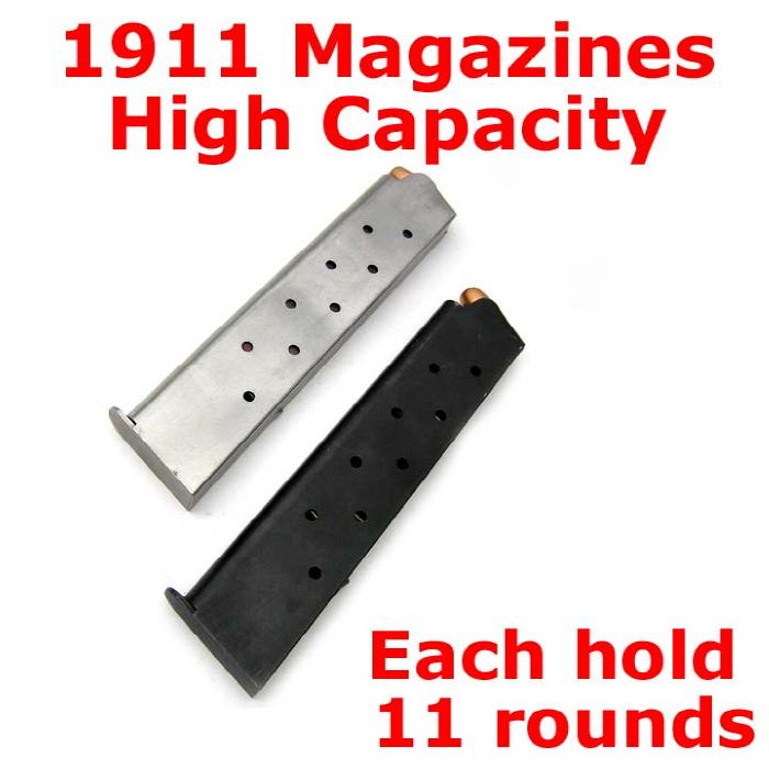 1911 High Capacity Mags One Blue & One Ss For Sale at GunAuction.com ...