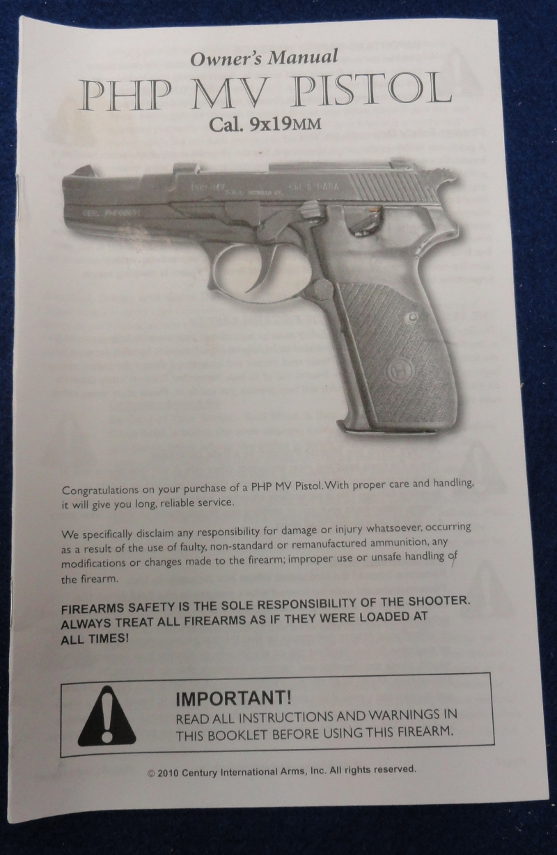 Php Mv 9 (Croatian) 9mm Semi-Auto Pistol 4' Barrel For Sale at ...