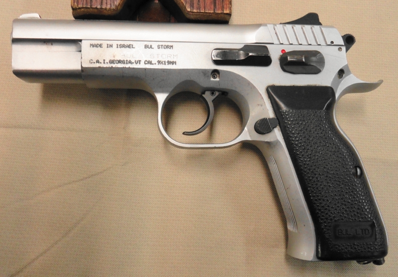 Bul Storm 9mm Semi Auto Pistol Stainless Israel