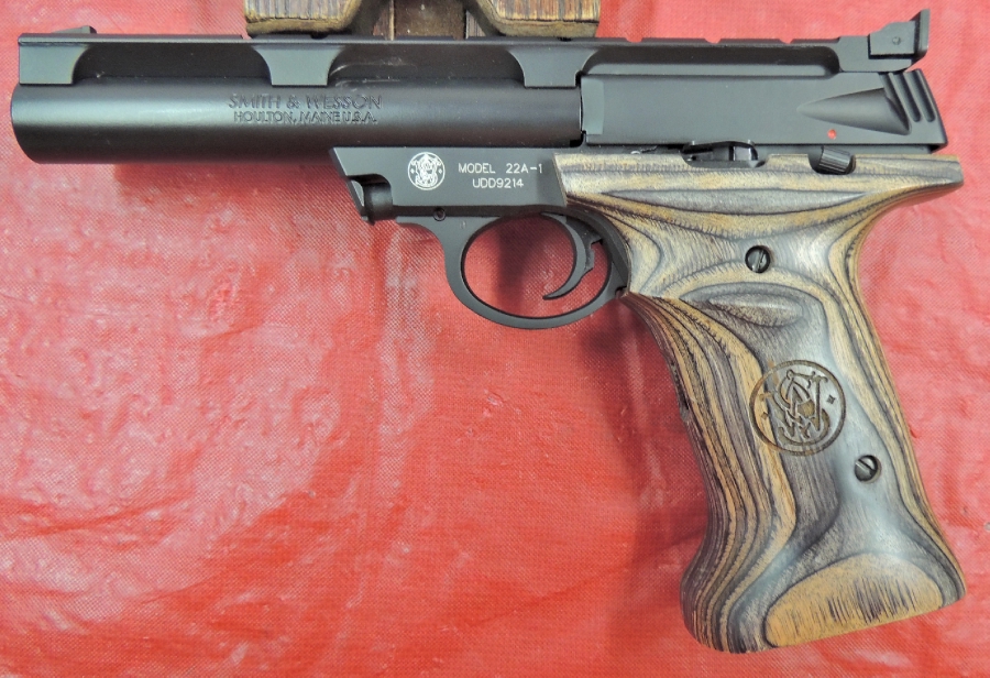 Smith & Wesson 22a .22lr Rimfire Pistol With Wood Grip(2 Mags) For Sale ...
