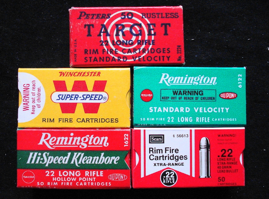 250rds Assorted 22 Long Rifle Cartridges 5 Boxes For Sale at GunAuction ...