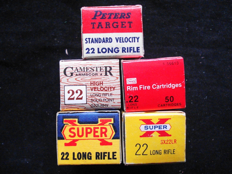 250rds ASSORTED 22 LONG RIFLE CARTRIDGES 5 BOXES - Picture 2