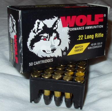 Wolf MT Match Target 22 LR Long Rifle Ammo 1000 Rd