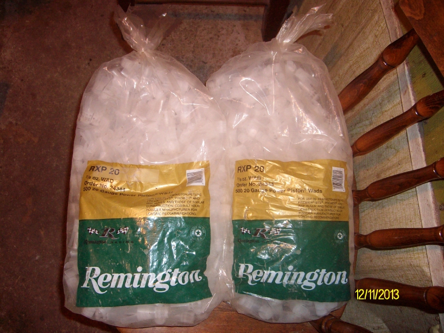 New Remington Rxp 20 Ga Wads 2 Bags Of 500 Each For Sale at GunAuction ...