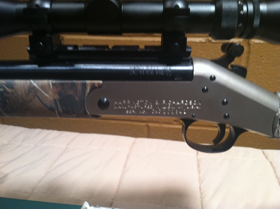 New England Firearms, Co H&R Handi Rifle 44 Magnum With Scope For Sale ...