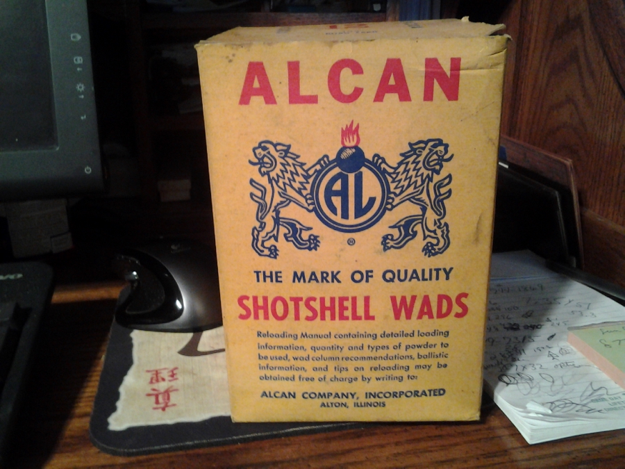 Vintage Alcan 12ga. .135" Nitro Cards Wads 1000 For Sale at GunAuction ...