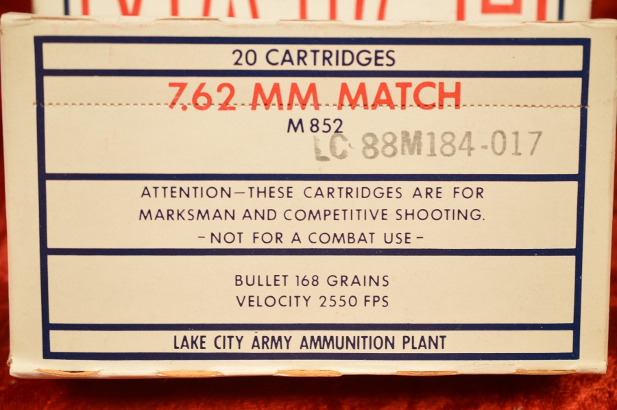 100 Rounds Of 7.62mm Match M852 For Sale at GunAuction.com - 12349981