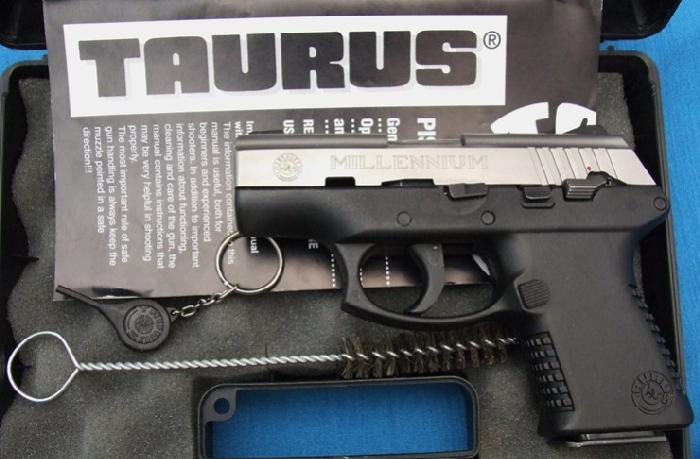 Taurus PT 132 Millennium DAO Stainless .32 acp/7.65mm W/Box No Res or Min!