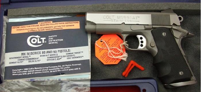 Colt M1991a1 Compact .45 Acp Stainless W/Box Custom Features (1911 ...