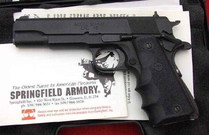Springfield Armory 1911-A1 .45 Acp With Hogue Grips (Colt Government ...