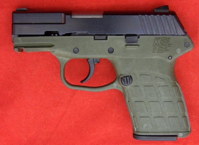 Kel-Tec Pf-9 9mm (Keltec) Dao Compact, Green Frame- Looks Unfired W/Box ...