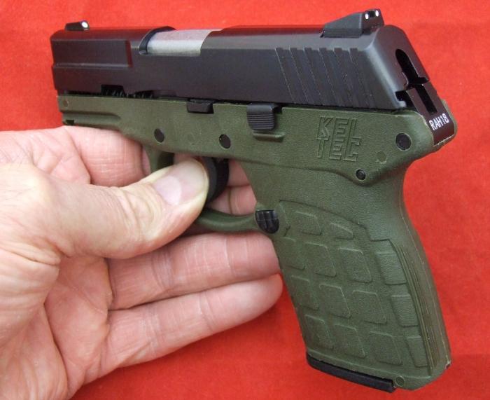 Kel-Tec Pf-9 9mm (Keltec) Dao Compact, Green Frame- Looks Unfired W/Box ...