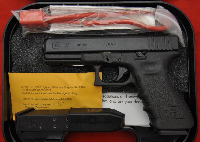 Glock 37 .45 G.A.P. Near New! (2) Mags & Box, Buyitnow & Get Free Ship ...