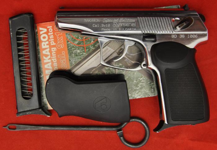 Makarov Special Edition 9x18 Arsenal Bulgaria Factory Chrome With (2 ...