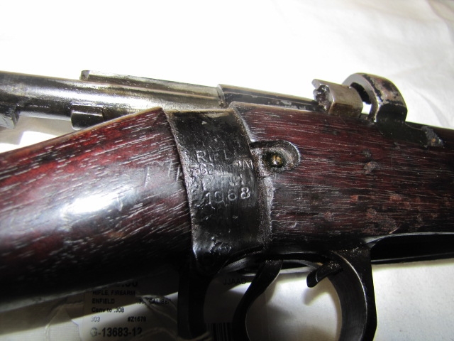 Enfield 303 Chambered In 308 In 1968 For Sale at GunAuction.com - 12619100