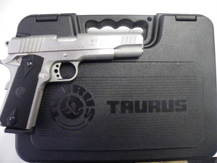 Taurus International Mfg. Co. Pt 1911 38 Super High Polished Stainless ...