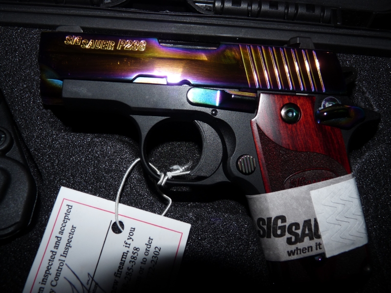 Sig P238 Titanium Rainbow 6rnd & 7 Rnd X Magfree For Sale at GunAuction.com - 11047136