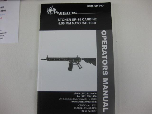 Knights Armament Sr-15 Lpr 18" Ar15 Ar-15 5.56 Limited Edition For Sale ...