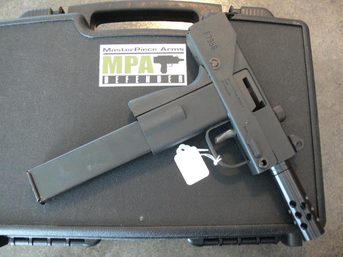 Masterpiece Arms Mpa 9mm Mini Pistol W/Muzzle Break Uzi, Cobray For ...