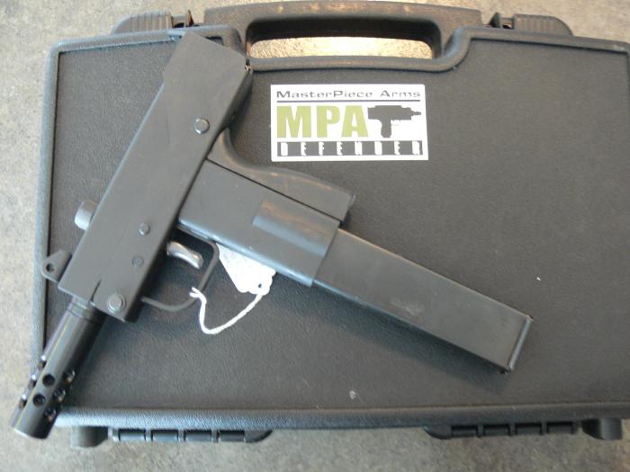 Masterpiece Arms Mpa 9mm Mini Pistol W/Muzzle Break Uzi, Cobray For ...