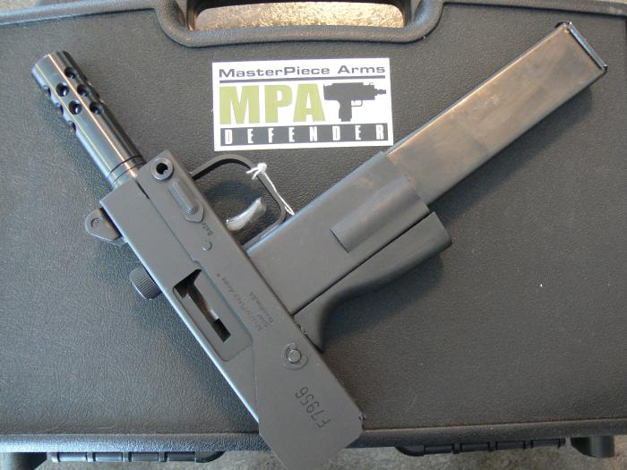 Masterpiece Arms Mpa 9mm Mini Pistol W/Muzzle Break Uzi, Cobray For ...