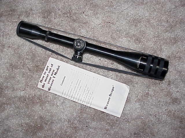 Weaver Model T-10 Scope With Manual & Lens Cover For Sale at GunAuction ...