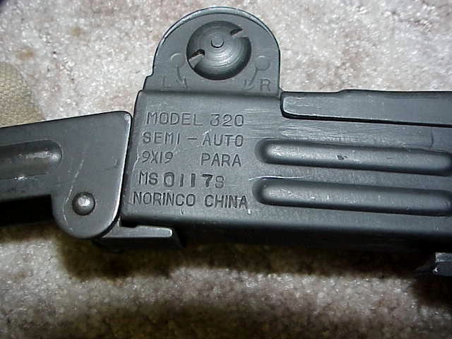 Norinco China Uzi Semi Auto 9mm Mod 320 W/ Folding Stock & Sling For ...