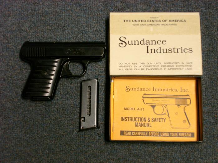 Sundance Industries, Inc. Model A-25 W/ 2 Mags 25 Acp In Box .25acp For ...