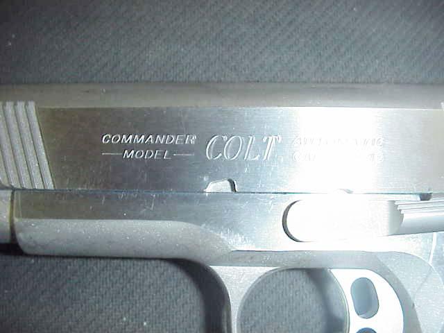 Colt Commander Series 80 45 Colt Comander Stainless 45 Acp. Adjustible ...