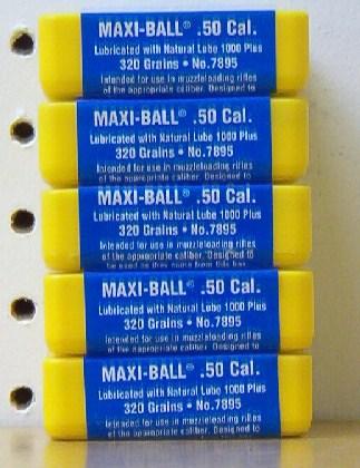 100 Maxi-Ball .50 Cal 320gr Cast Bullets #7895 For Sale at GunAuction ...