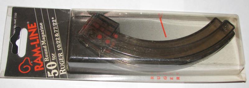 Ruger 10/22 - Ram-Line 50 Round Magazine - N/R For Sale at GunAuction ...