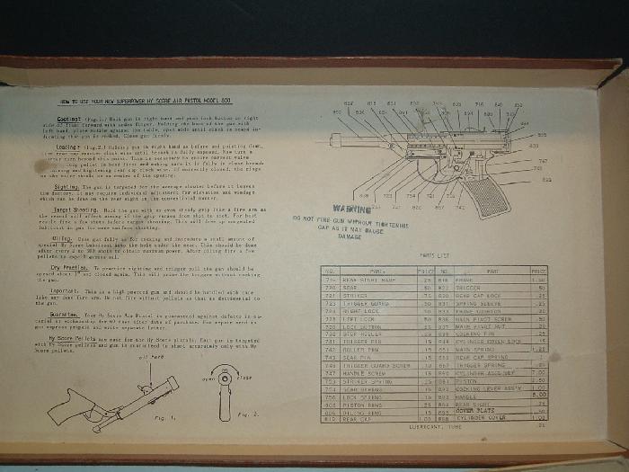Great Hy-Score Air Pistol Model 800 W/ Box For Sale at GunAuction.com ...