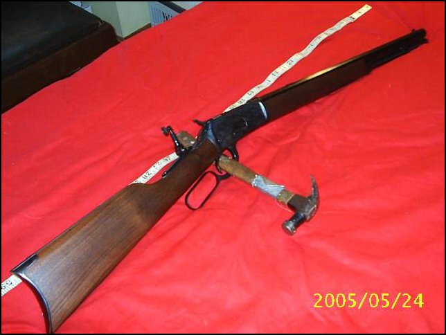 Navy Arms Model 1892 Winchester M 92 Short Rifle 45 Colt Fre For Sale ...