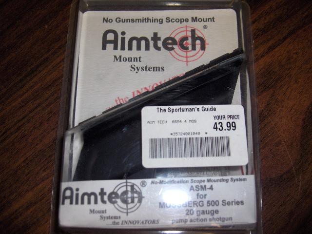 Aimtech Mount Asm-4 Mossberg 500 20ga For Sale at GunAuction.com - 9058328