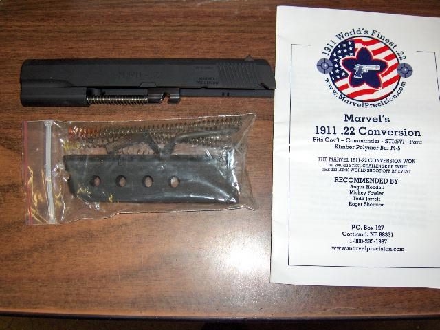 Marvel Precision M1911 .22lr Target Conversion Kit For Sale at ...
