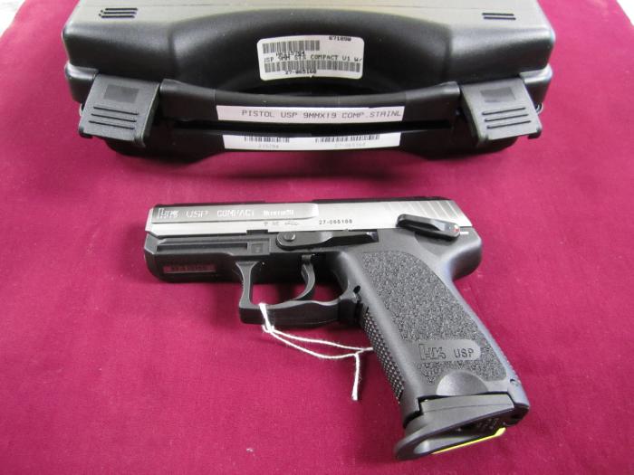H&K Usp Compact - .9mm, Stainless Slide, Like New For Sale at ...