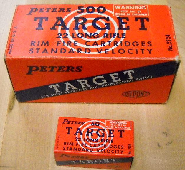 Peters 22 LR Target Box-Vintage-Brick Fresh