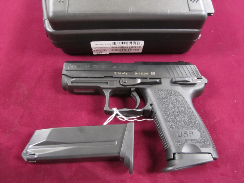 H&K USP Compact; .45ACP, Blue, 2 x 8rd magazines, box