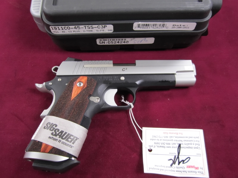 Sig Sauer Sig C3 Plus 1911 .45acp, Night Sites, Magwell For Sale at ...
