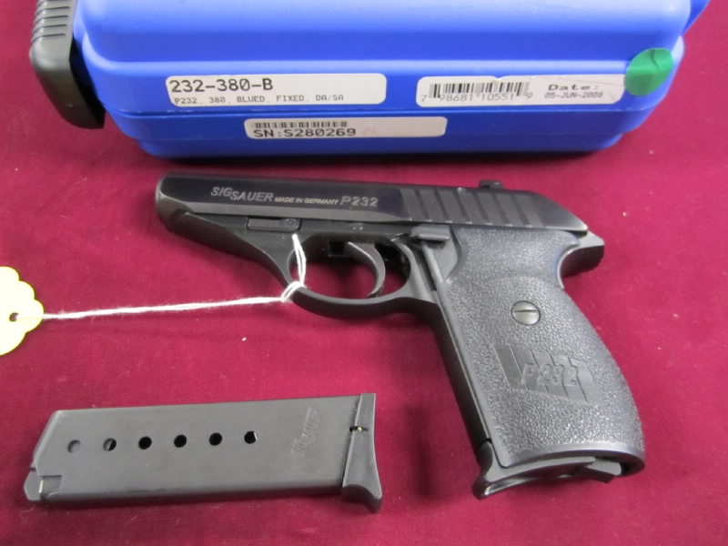 Sig Sauer P232 .380acp, Blue, 2 Magazines, Original Box & P For Sale at ...