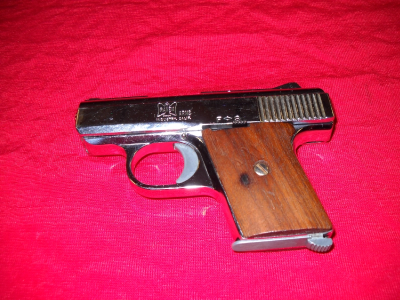 Raven Arms MP 25acp- Chrome-Wood Grips-