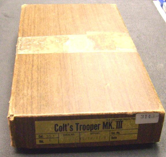 Colt Trooper Mk Iii-357-6in Bl-2pc Box + Xtras For Sale at GunAuction ...